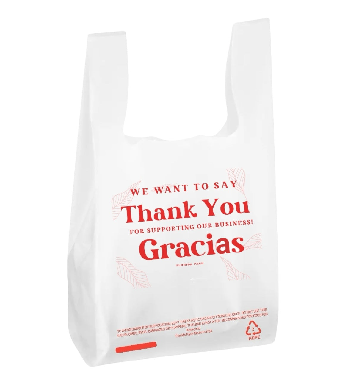 White printed shopping bags – FLORIDA PACK